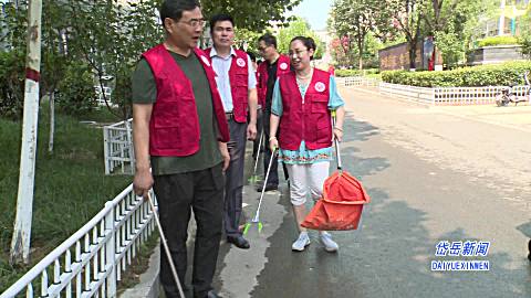 ...先锋”党员志愿者助力创城迎审志愿服务活动走进天平街道岩庄社区