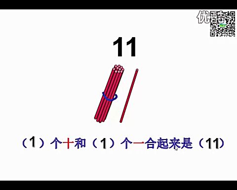 小棒的说法(11-20各数的认识)