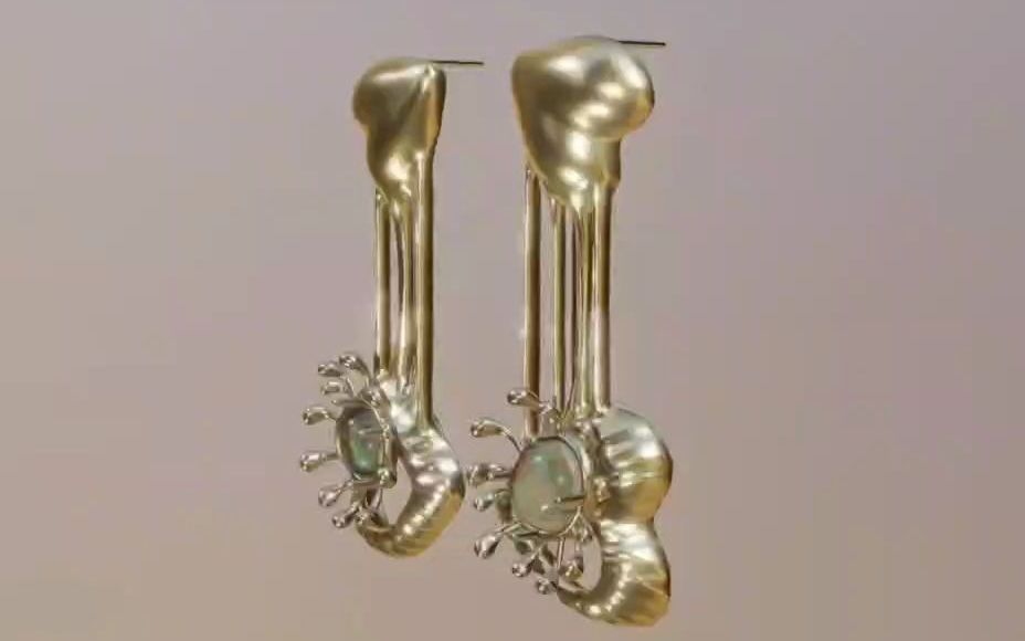 【ipad珠宝设计建模】 Nomad 当代首饰艺术~融化的心