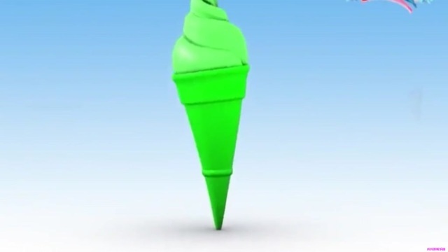 趣味动画认识各种色彩冰淇淋亲子益智