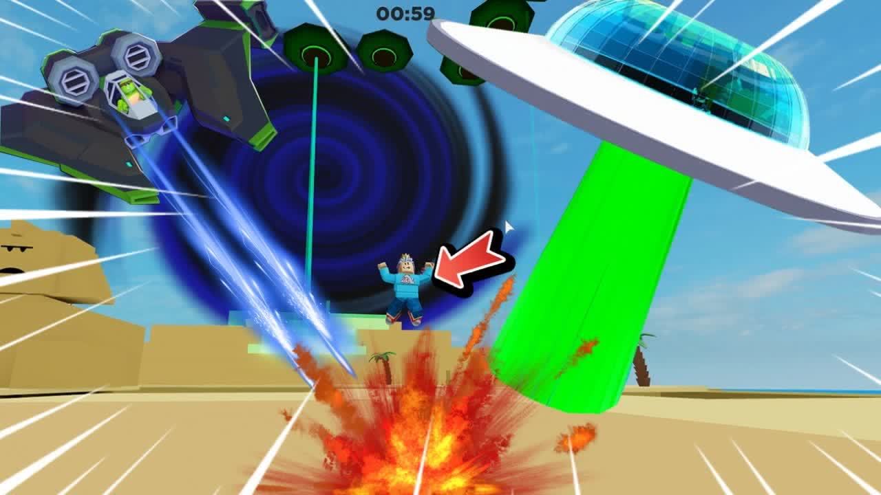 Roblox进化生存模拟器:圣诞老人高空扔礼物把我害惨了!