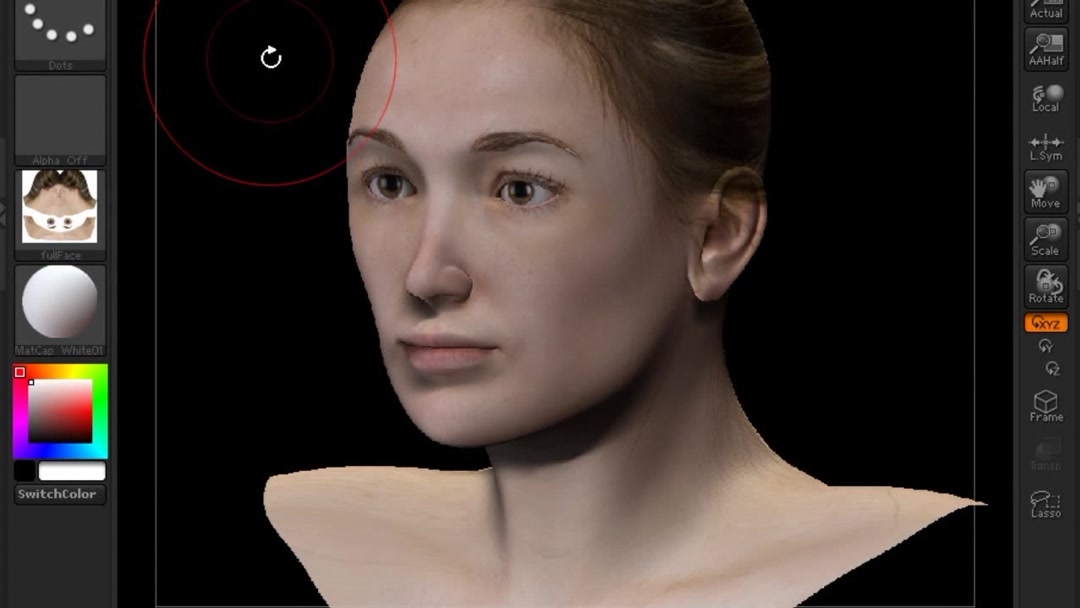 英文系列 ZB投射人头材质制作Texturing a Photorealistic Human Using ...