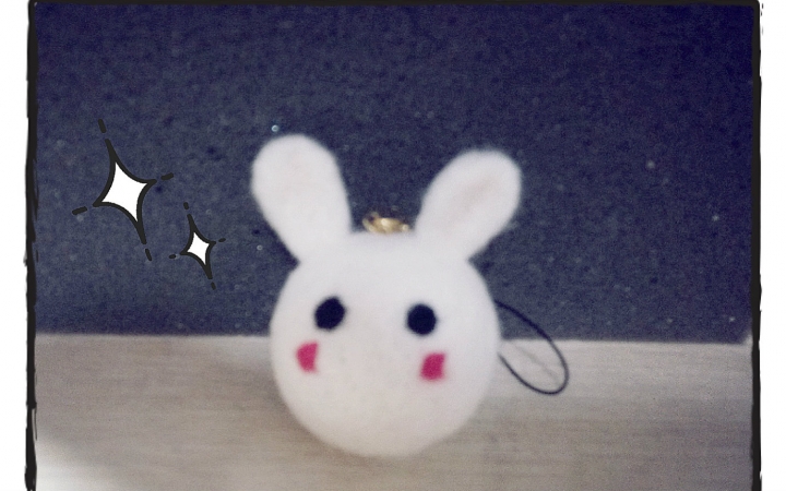 【羊毛毡教程】让我给你做一只兔子吧!