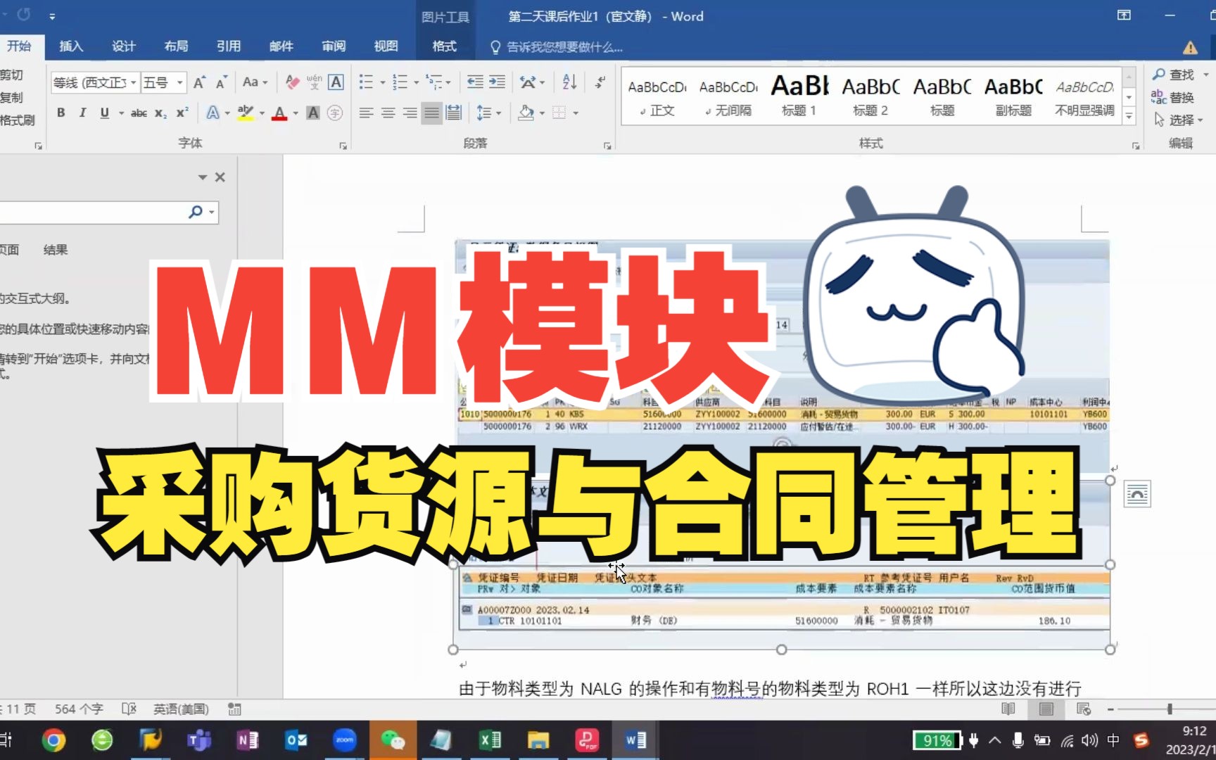 转型SAP顾问学习教程 SAP MM模块 采购货源与合同管理
