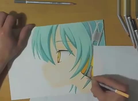 手绘动漫人物全程画法