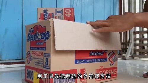 如何用家里纸箱制作出置物柜,制作简单,成本还很低