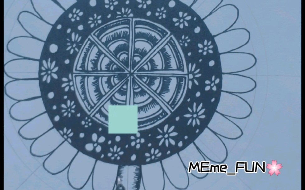 【禅绕画】黑白线描画过程