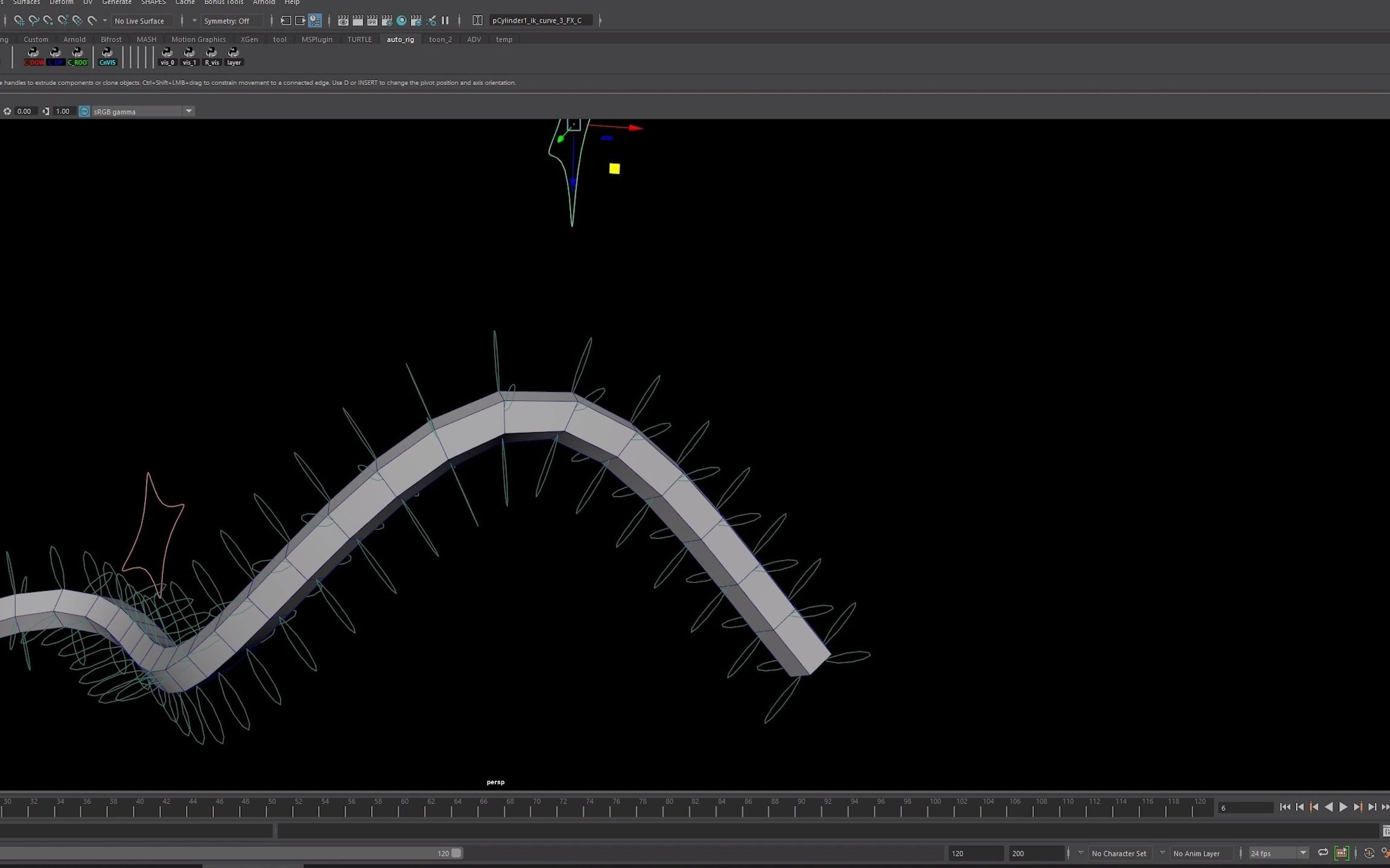 maya 管状快速自动绑定