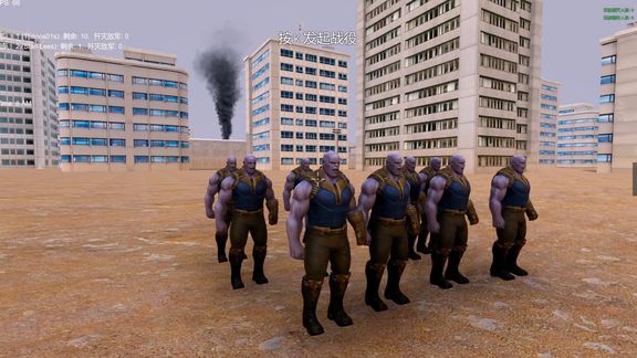 史诗战争模拟器:这位老爷子真厉害,十个灭霸一起上都不怕