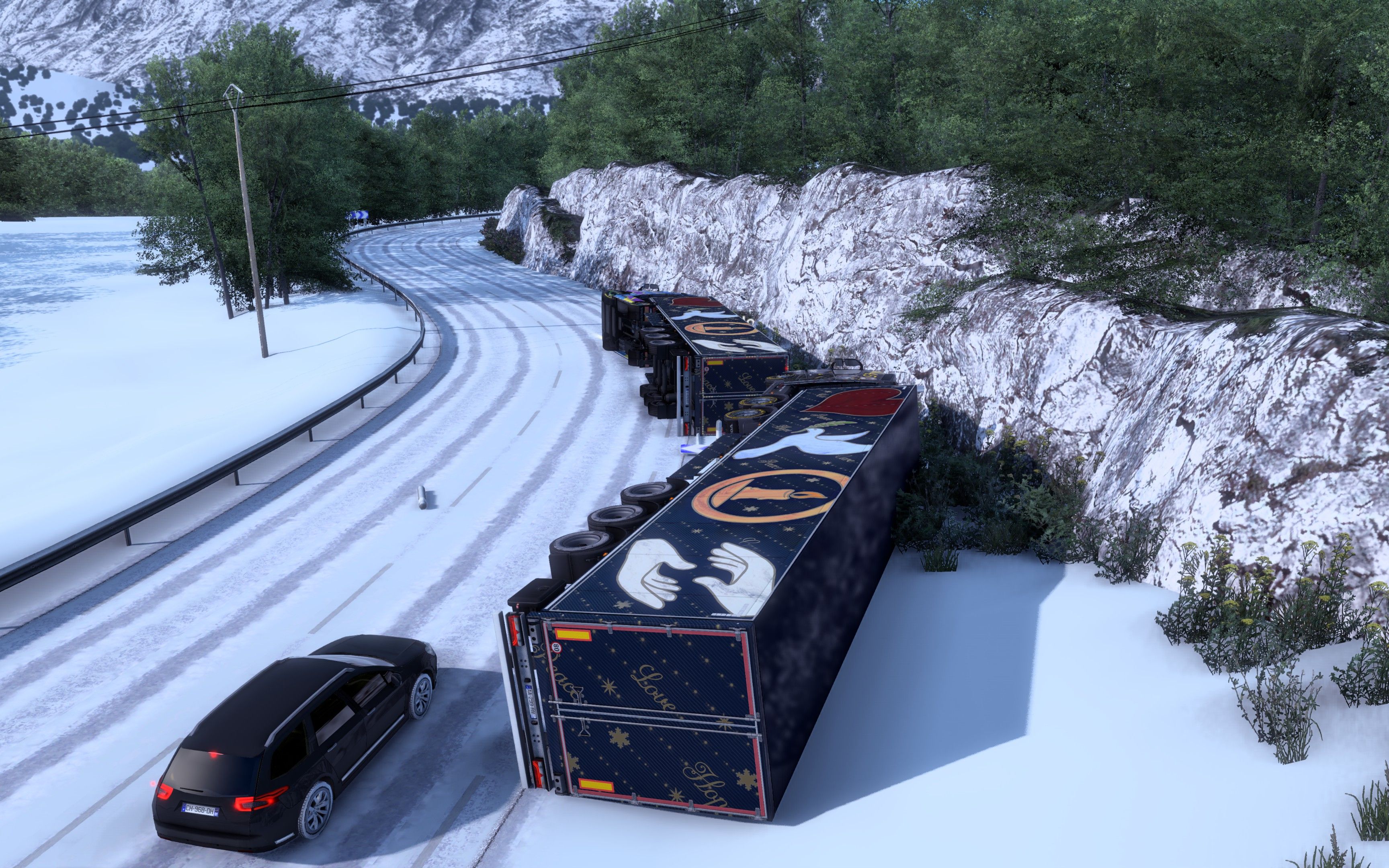 【欧洲卡车模拟2】圣诞联运(3)