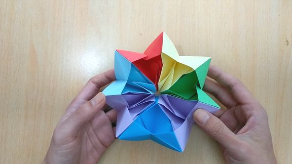 手工折纸,简单的折纸组合作品,好看又好玩