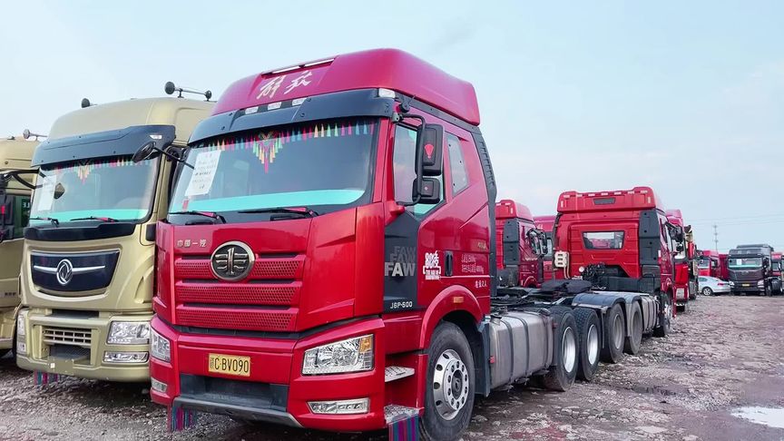 解放J6P牵引头/17年8月份,500马力#卡车司机 #卡车之家 #二手车