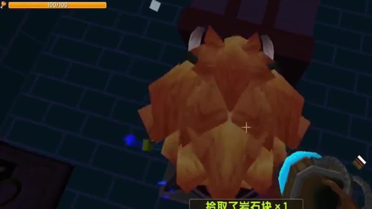 迷你世界:二狗找材料做偷窥,洞里遇见小怪就是刺激
