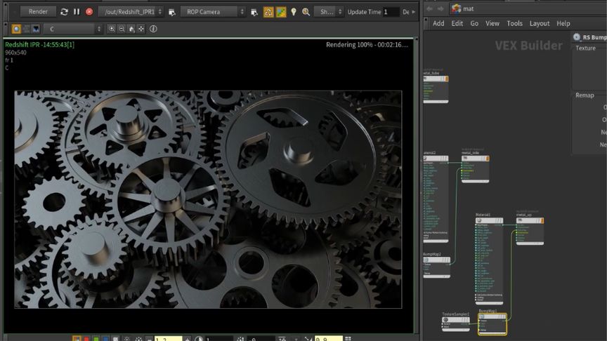 02.HOUDINI齿轮二丨HOUDINI齿轮动画制作教程