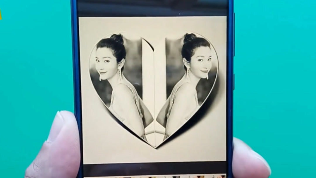 教你把女朋友或男朋友照片做成3D镜面照,非常漂亮!