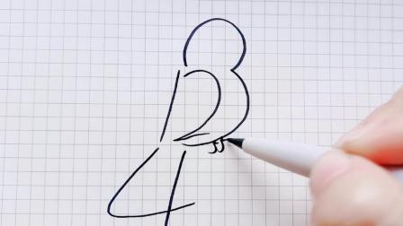 听说这样子用数字画小鸟很受欢迎哦