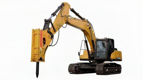 国外有一种被称为毁灭者的挖掘机破碎锤,能轻松破碎坚硬的岩石