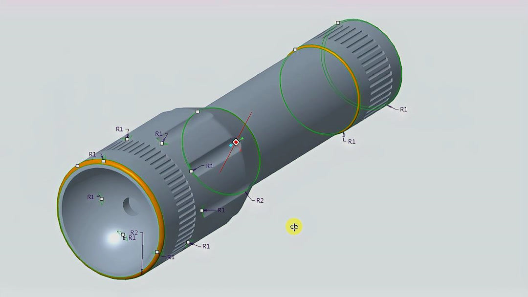 一节23分钟的CAD教学,教会你CAD三维建模「手电筒」干货十足!