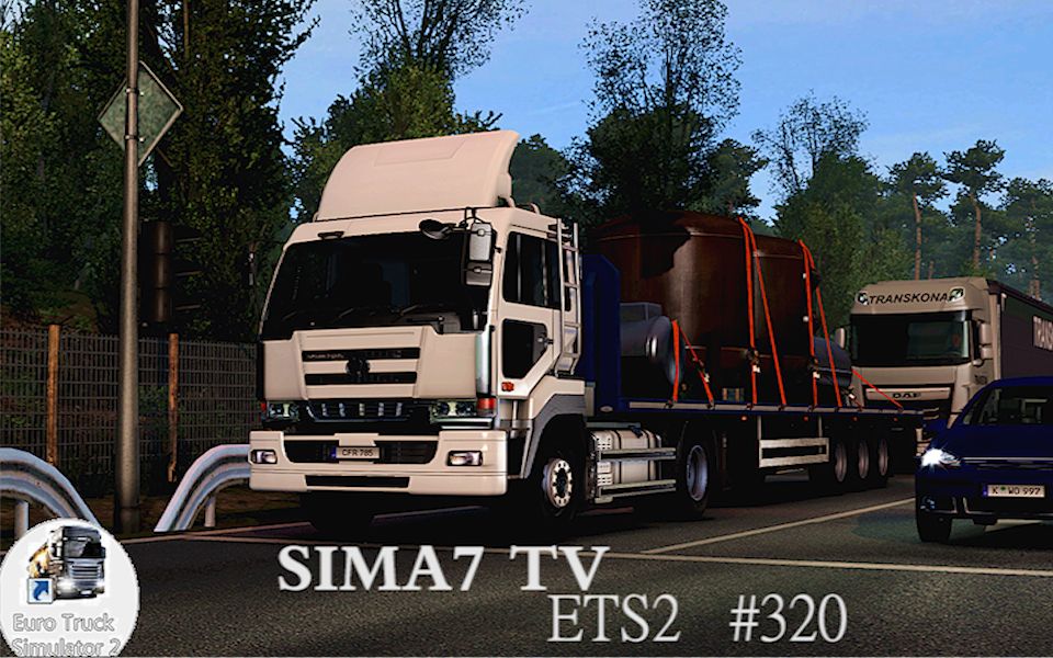 欧洲卡车模拟2 [A7解说]320 日系卡车 日产柴 UD大拇指 德国之行 ...