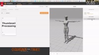 mixamo在线动作库自动绑定C4D模型教程