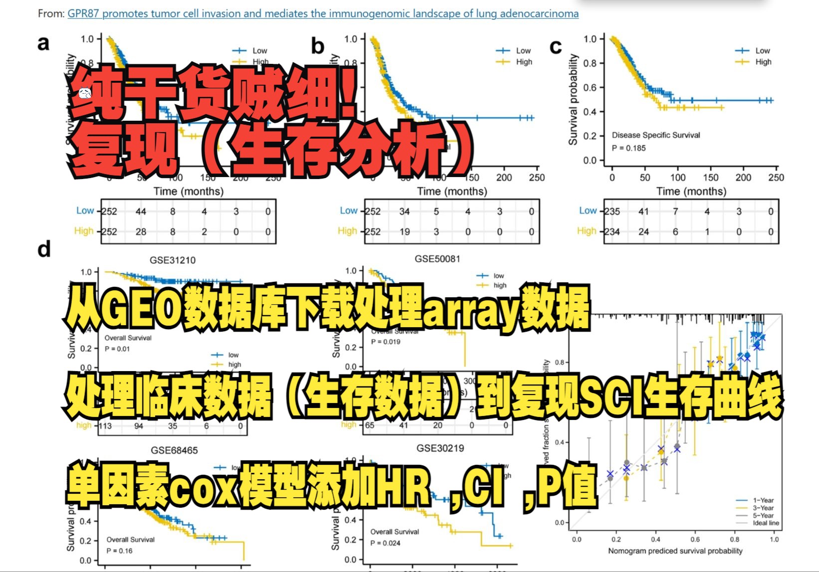 复现(生存分析)| GEO下载处理array数据 &临床数据(生存数据)&单...