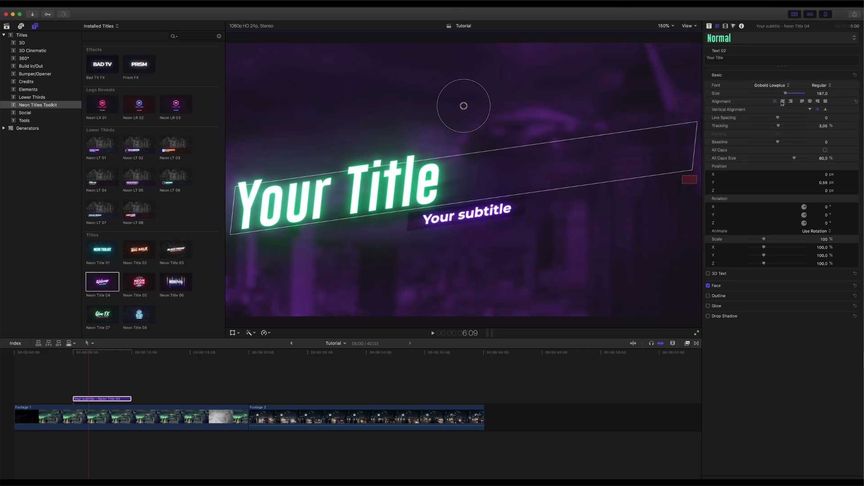 Neon Titles Toolkit 教程