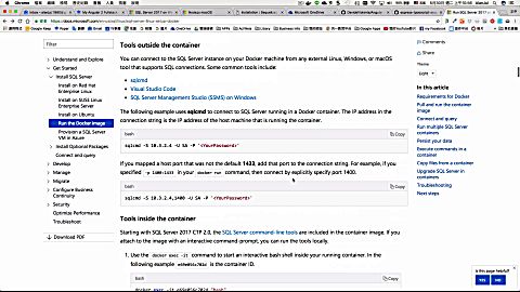 如何在開發用電腦使用Docker安裝SQL Server