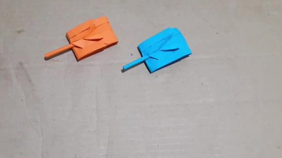 DIY手工折纸:简单易学的纸制坦克,折纸坦克