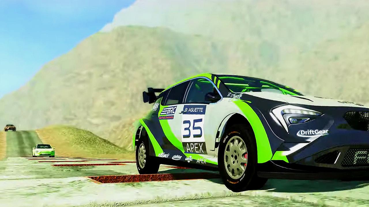 车祸模拟游戏,把车开到极限赛道去测试,跑一圈试试底盘悬挂