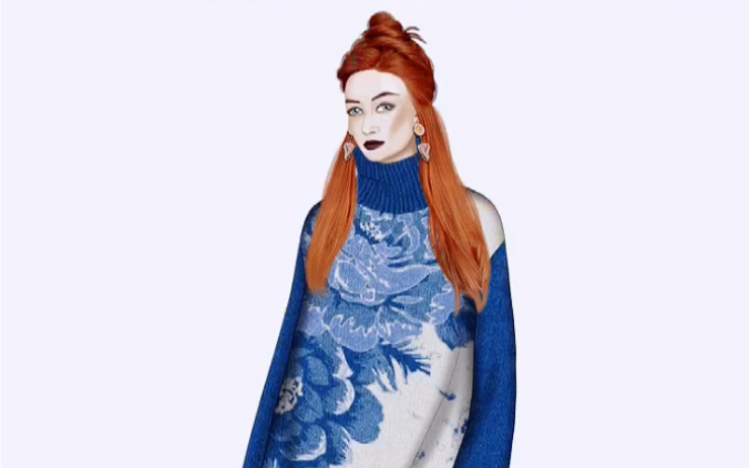 时尚电脑手绘服装设计效果图…