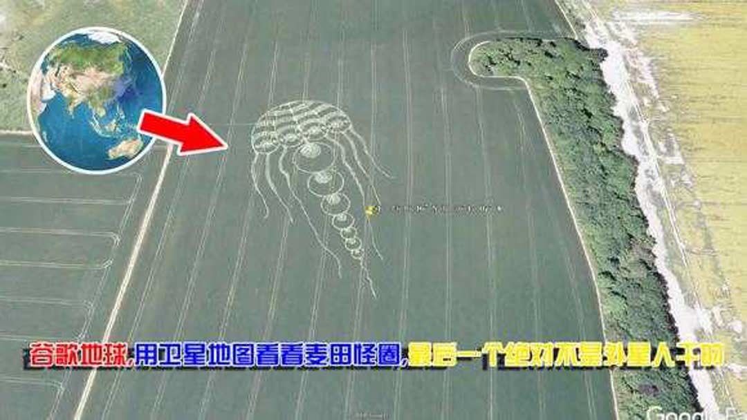 谷歌地球,用卫星地图看看麦田怪圈,最后一个绝对不是外星人干的