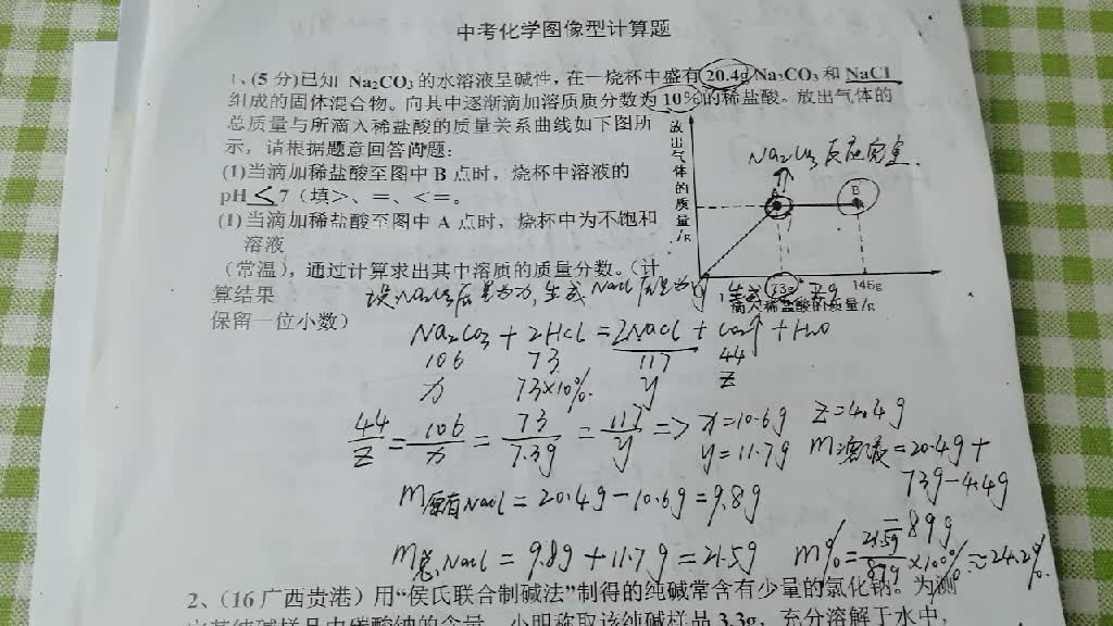 中考化学 计算题 必考 你会了吗 快来看吧