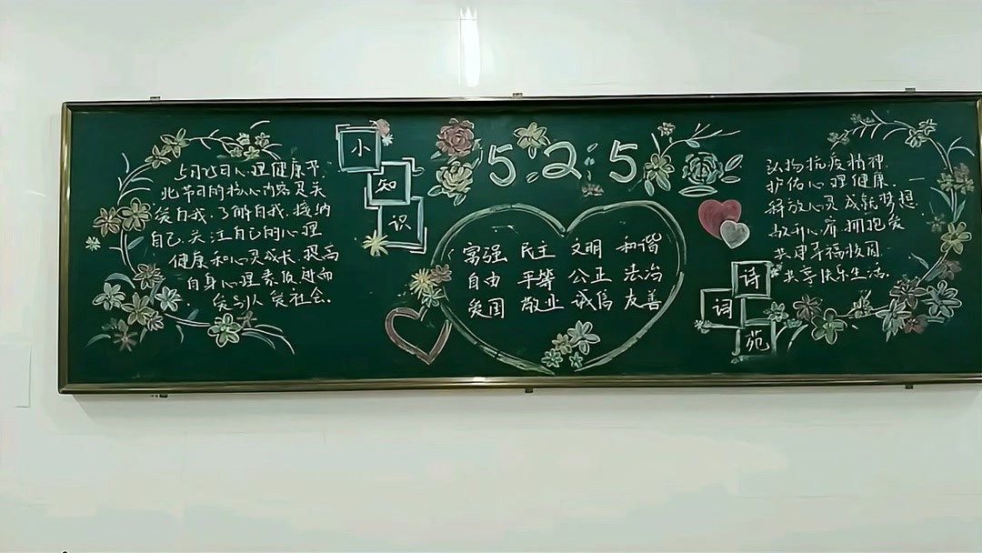 简洁漂亮的黑板报