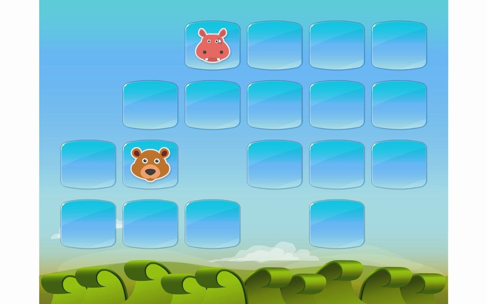 Animate作品:翻板小游戏