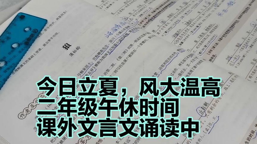 文言文•狼,读了,理解了,转化成白话故事讲给我听,点赞小朋友
