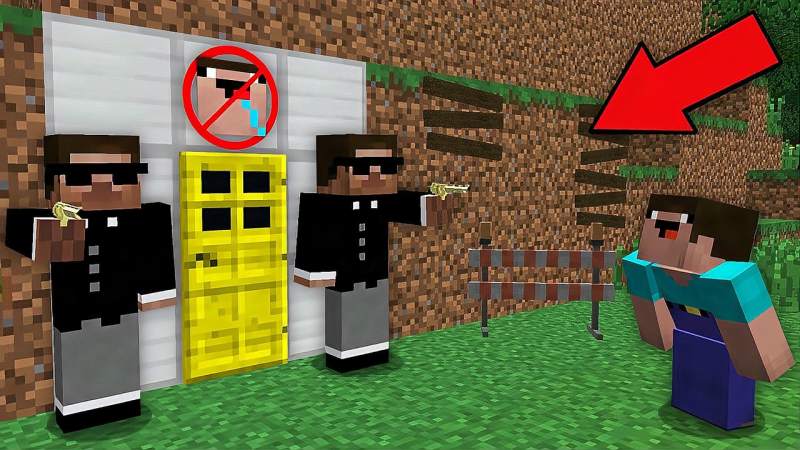 我的世界:山洞里的奇怪按钮,村庄竟被夷为平地