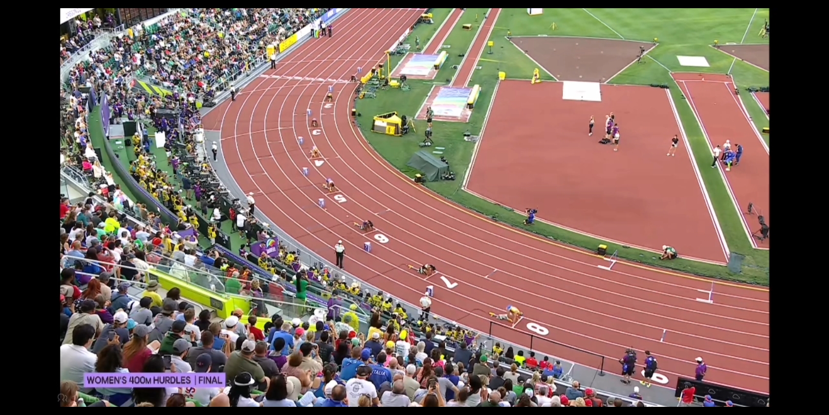 2022尤金世锦赛 女子400米栏决赛 麦克劳林50.68世界纪录WR