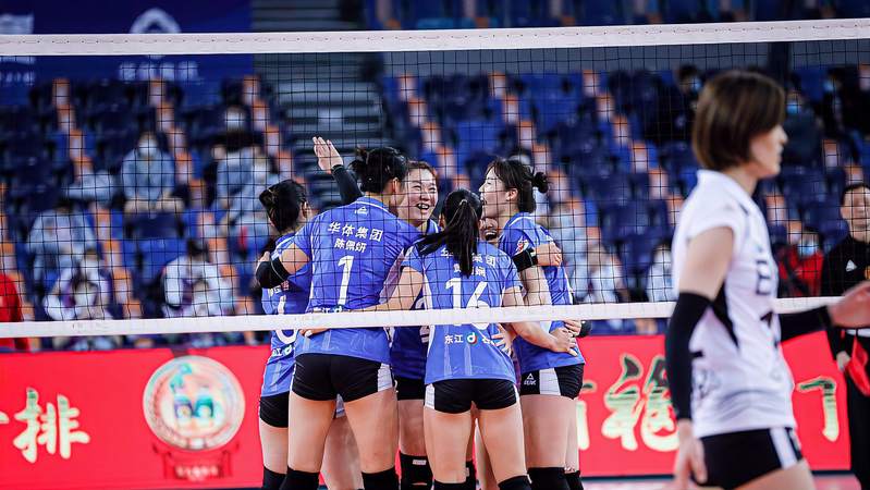 王逸凡打吊结合、栗垚、陈佩妍猛扣,第二轮广东女排对阵山东女排