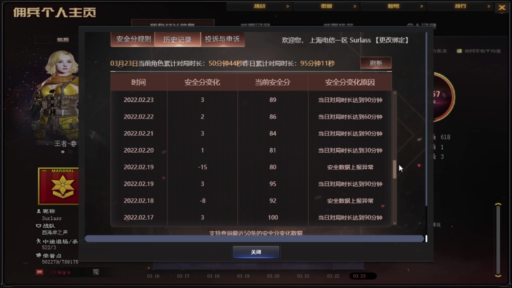 cf安全分疯狂扣!