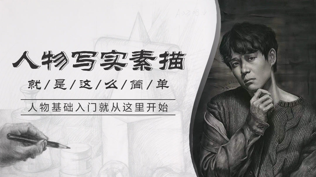 人物素描(金脸模特)每个章节都有不同画法!寓教于乐实在太棒了