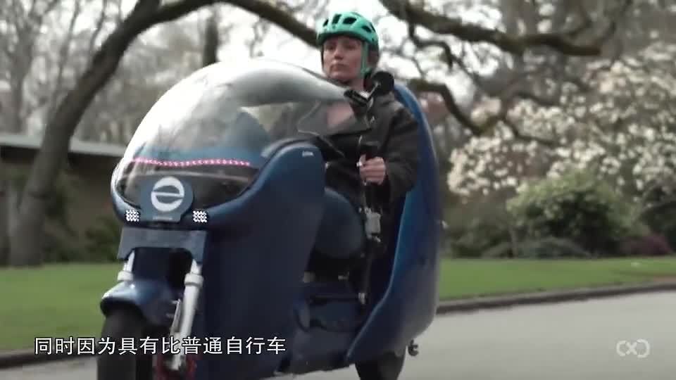 这躺着骑的电动自行车,用操作杆控制方向,最快时速60...