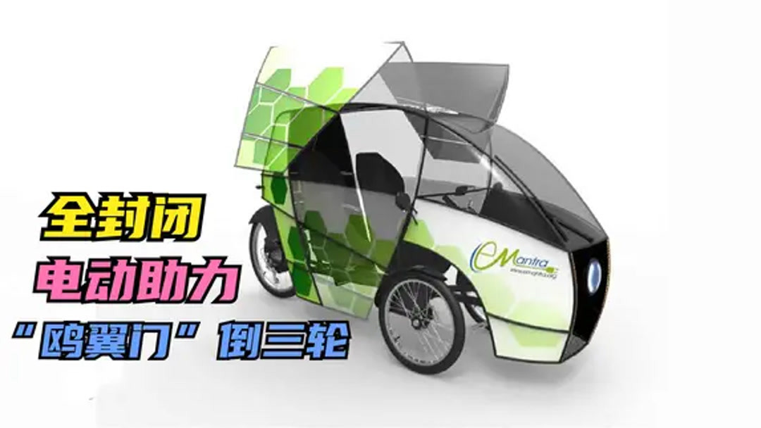 让你爱上骑行的自行车,倒三轮全封闭,鸥翼门,下雨下雪都不怕!