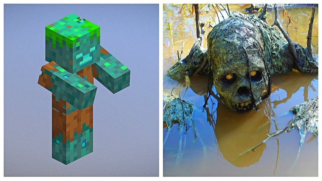我的世界:游戏VS现实生活中的怪物