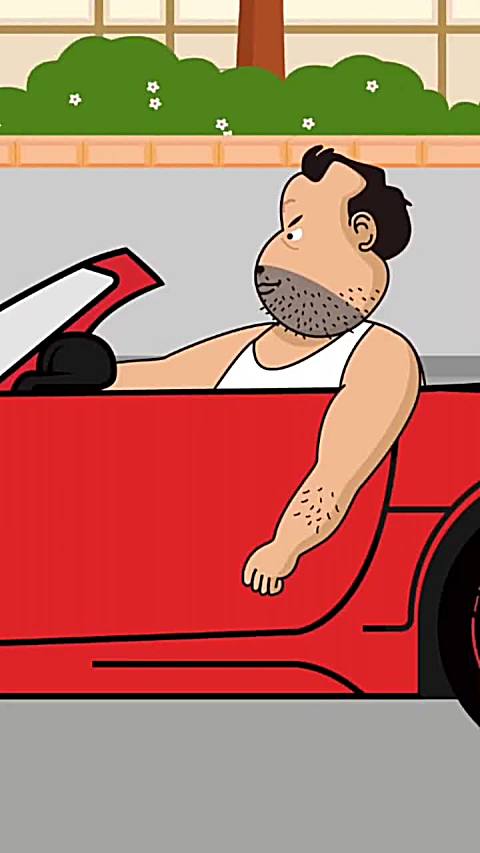 搞笑动画:老绿过马路(下集),我们一定要遵守交通规则哦