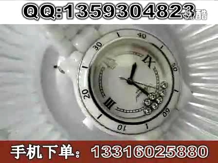 CHopard萧邦手表 陶瓷带 石英表 女表 对比使用介绍视频 天梭 卡地亚 ...
