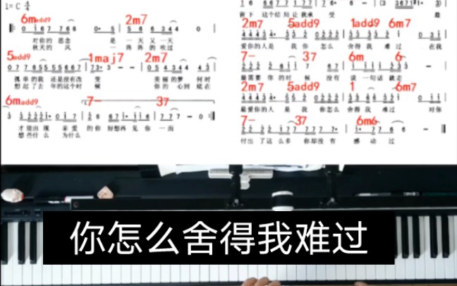 你怎么舍得我难过-钢伴
