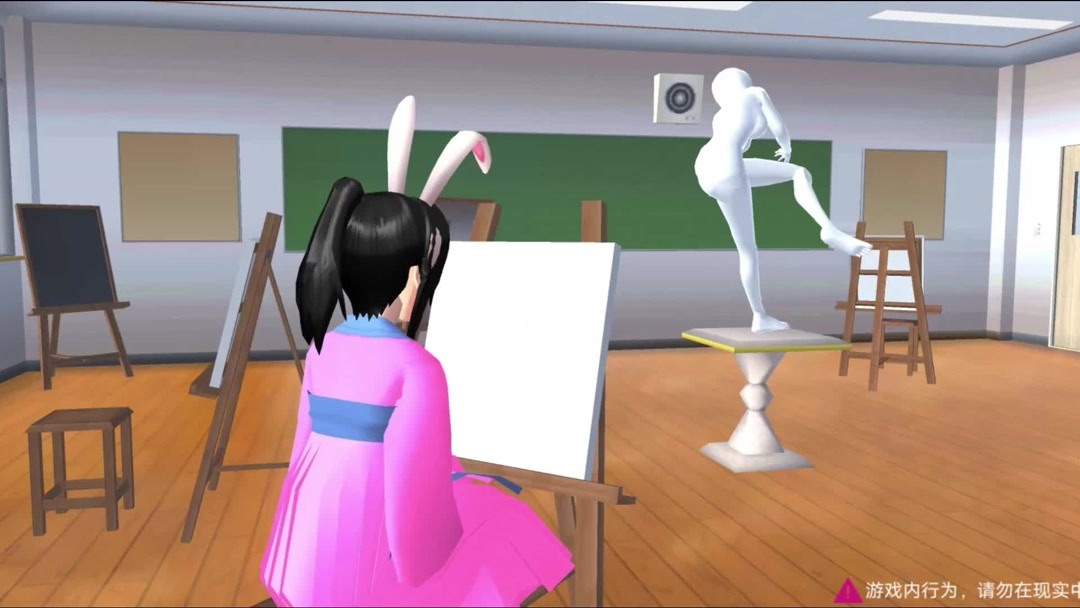 唐三被雕像打屁屁#学生党 #原创 #樱花校园模拟器 #二次元 #小舞