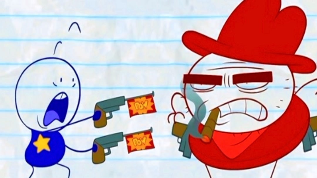 皮皮创意铅笔人动画:对待情敌就是要以雷霆之势!