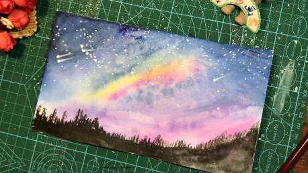 不会画星空的赶快收藏了,慢慢的干货,一看就会