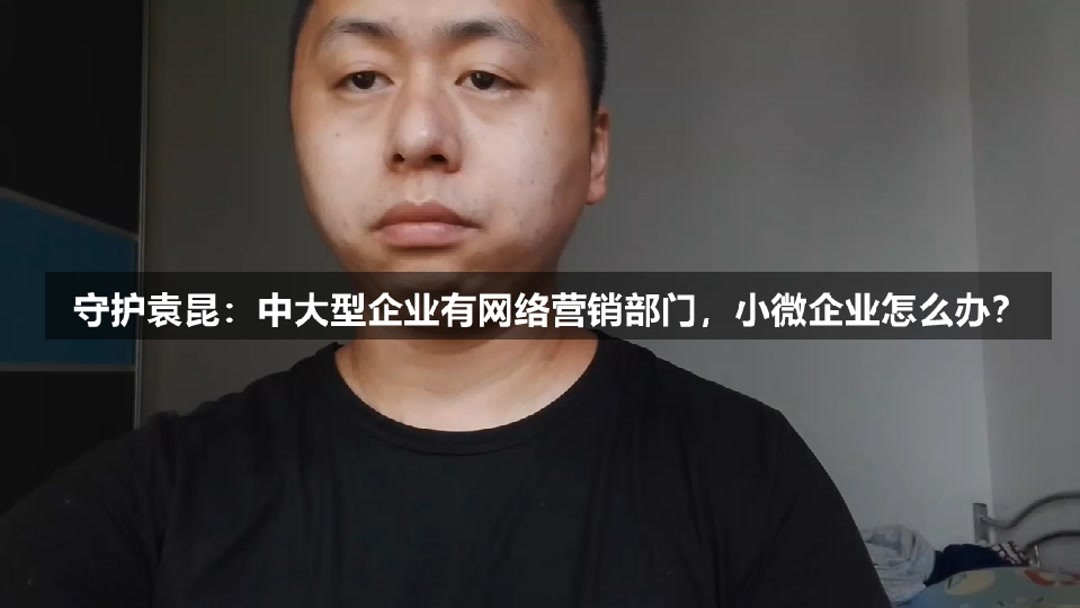 守护袁昆:中大型企业有网络营销部门,小微企业怎么办?